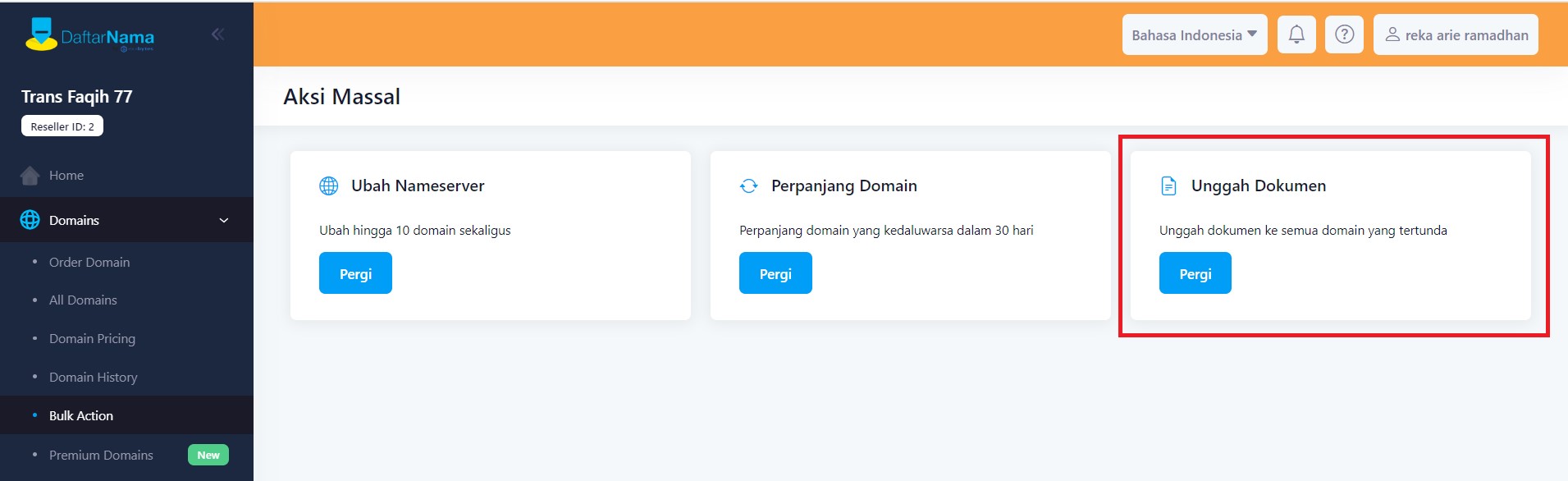 Panduan Manajemen Dashboard - DaftarNamaDaftarNama